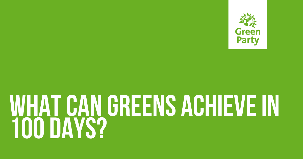 What Greens can achieve in 100 days - Brighton & Hove Green Party