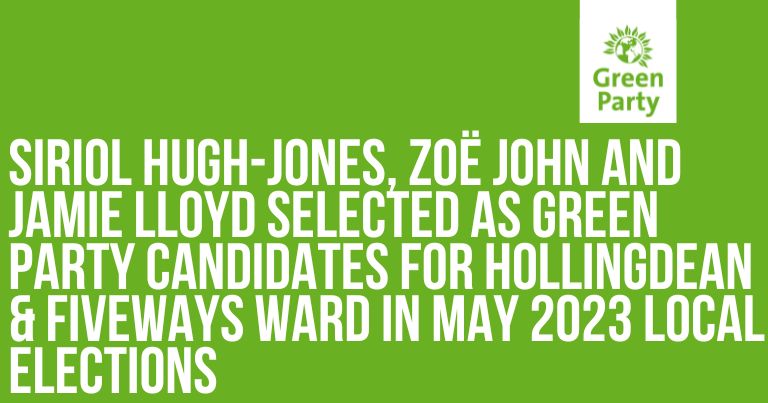 Green Party candidates selected for Hollingdean & Fiveways ward in May ...